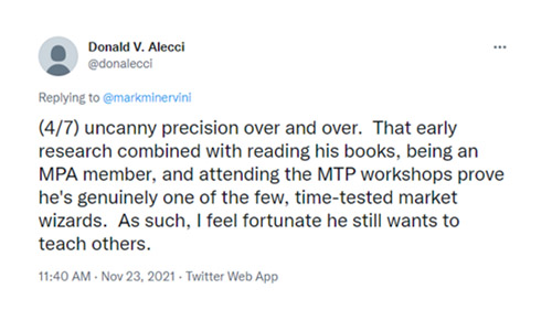 Minervini Private Access